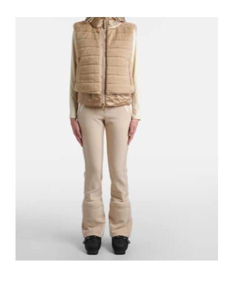 Bogner Yumi Faux Fur Down Vest - Nude