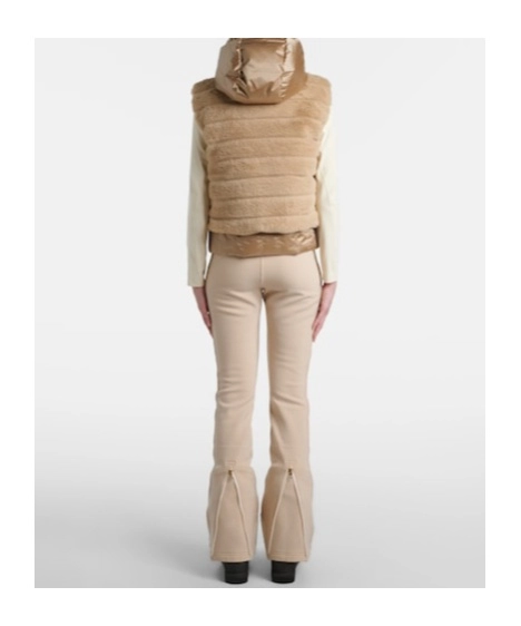 Bogner Yumi Faux Fur Down Vest - Nude