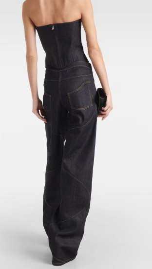 AYA MUSE Hyn Denim Bustier Top