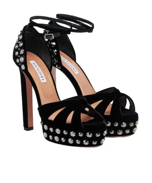 AQUAZZURA Studded Platform Sandals