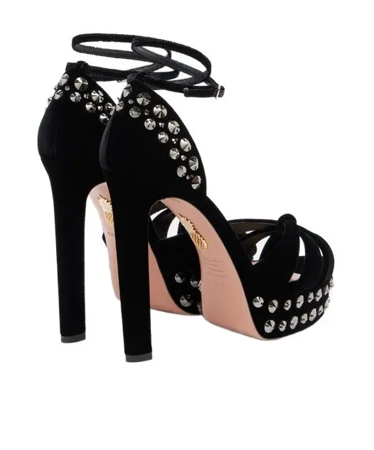 AQUAZZURA Studded Platform Sandals