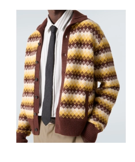 Auralee Jacquard Cardigan