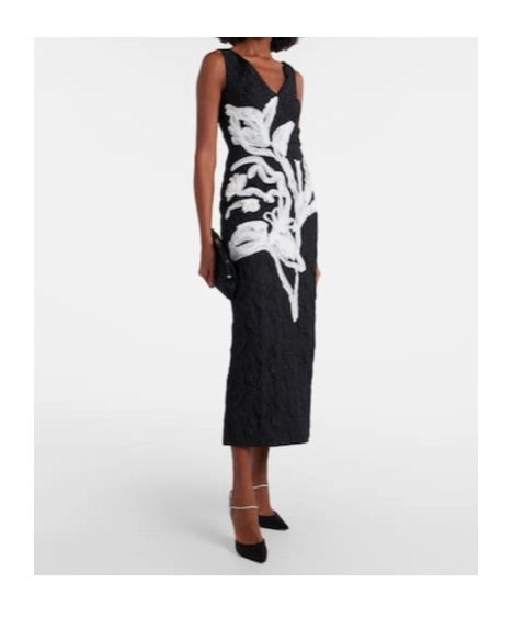 Erdem Floral Jacquard Midi Dress
