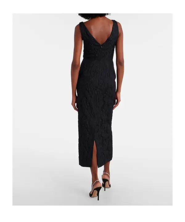 Erdem Floral Jacquard Midi Dress