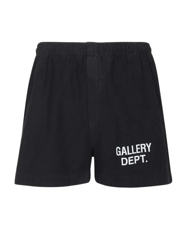 GALLERY DEPT. Logo Printed Shorts - Black