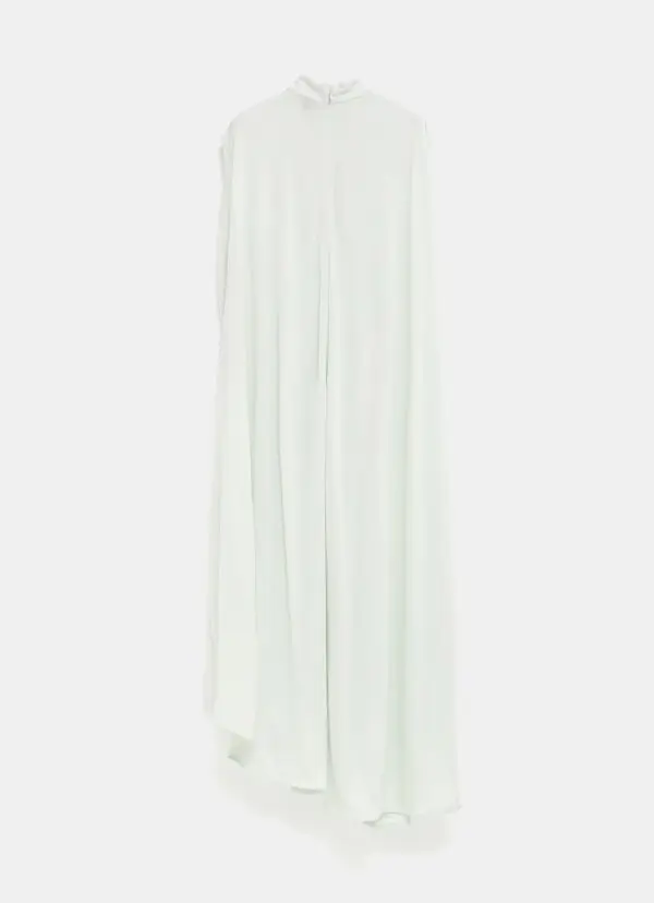 Bottega Veneta Sleeveless Asymmetrical Dress With Silver Woven Buttons