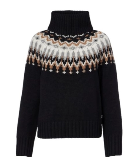 Bogner Ingrid Jacquard Cashmere Turtleneck Sweater