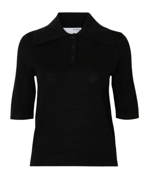 SELECTED Knitted Polo Shirt
