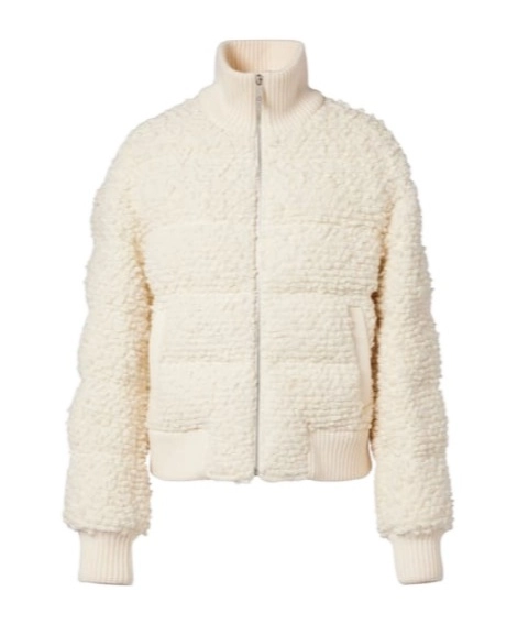 Perfect Moment Après Wool Down Bomber Jacket - White