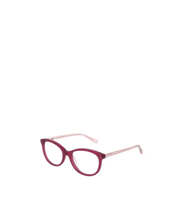 Stella McCartney Logo Flat Mirror Oval Eyeglasses