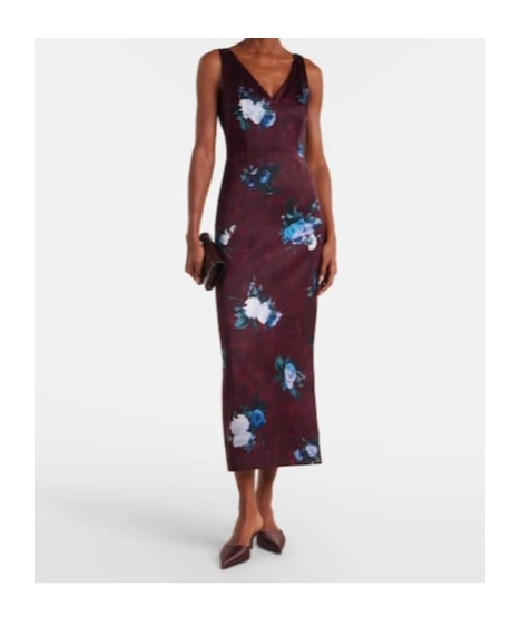 Erdem Floral Duchesse Cocktail Dress