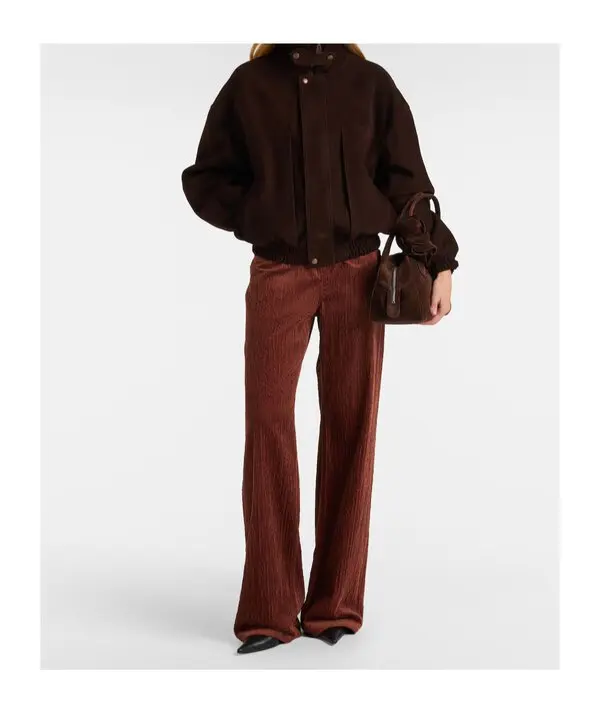 Magda Butrym High-waisted Wide Leg Corduroy Trousers