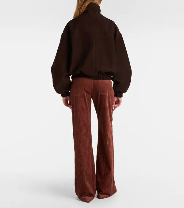 Magda Butrym High-waisted Wide Leg Corduroy Trousers