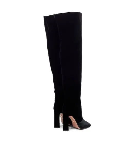 AQUAZZURA Handmade Suede Tall Boots