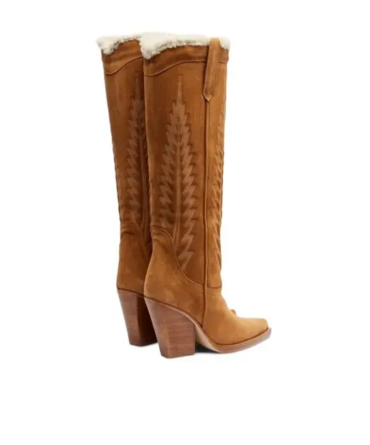 Paris Texas Suede Cowboy Boots