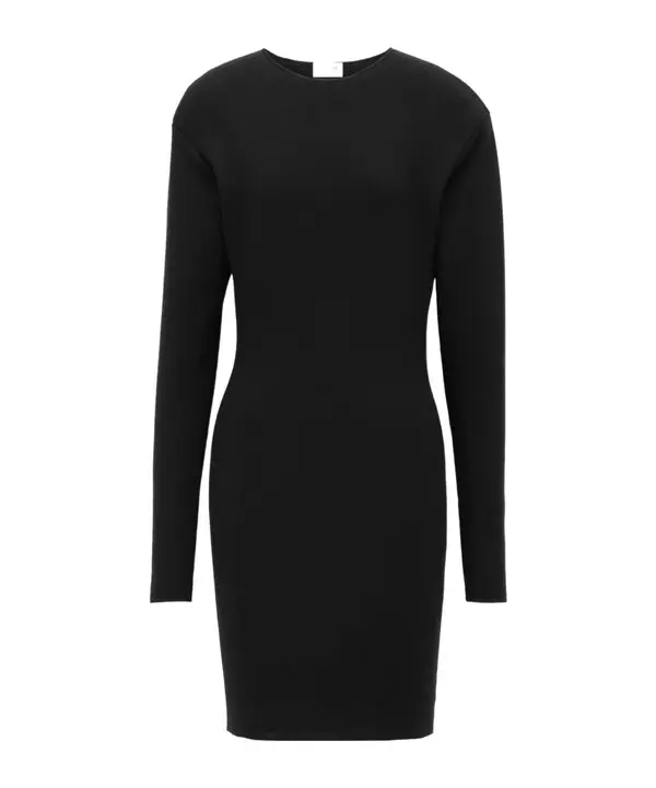 Saint Laurent Long-sleeved Dress - Black