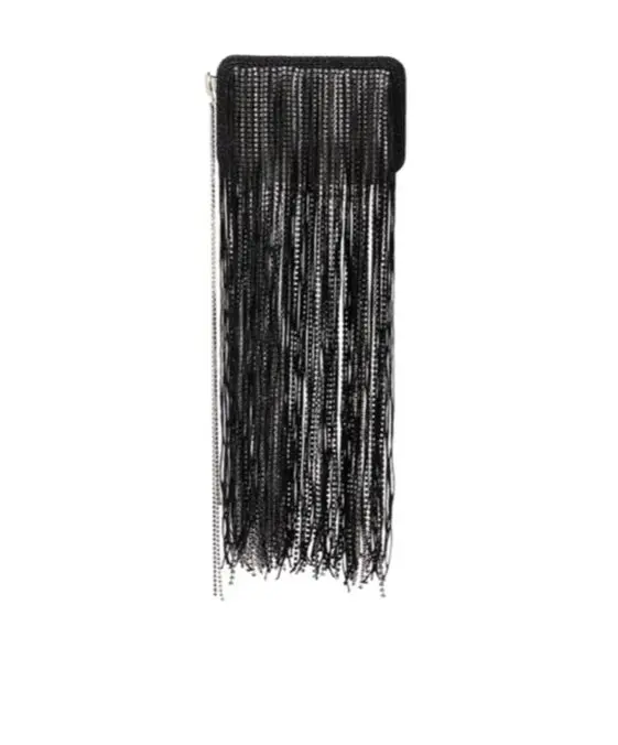 Magda Butrym Lelia Mini Embellished Fringed Clutch