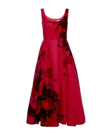 Erdem Floral Cotton Faille Maxi Dress