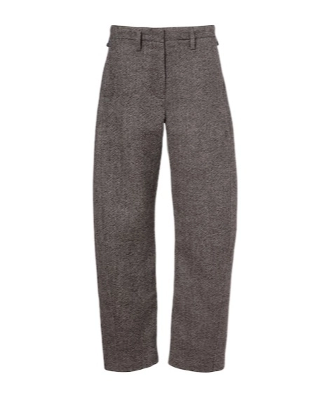 Magda Butrym Low-rise Herringbone Wool-blend Barrel-leg Pants