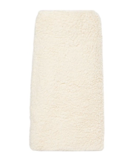 JIL SANDER Cotton Fleece Midi Skirt - White