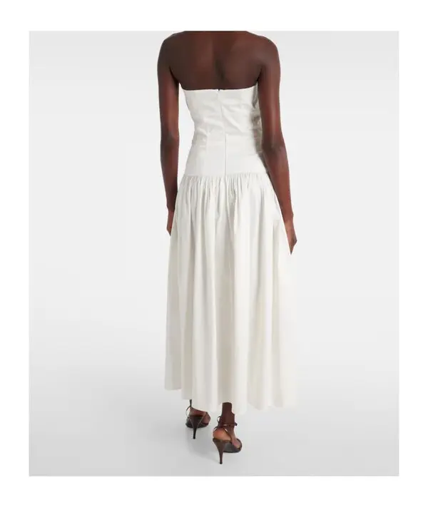 Tove Lauryn Strapless Cotton-blend Midi Dress
