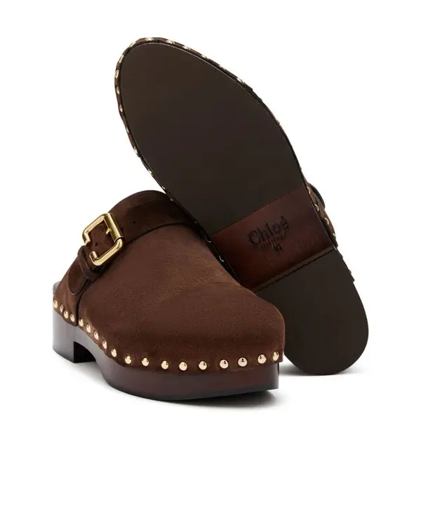 Chloé Rivet Decorated Mules