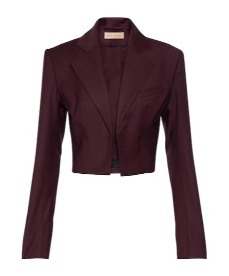 AYA MUSE Sylva Cropped Wool Blazer