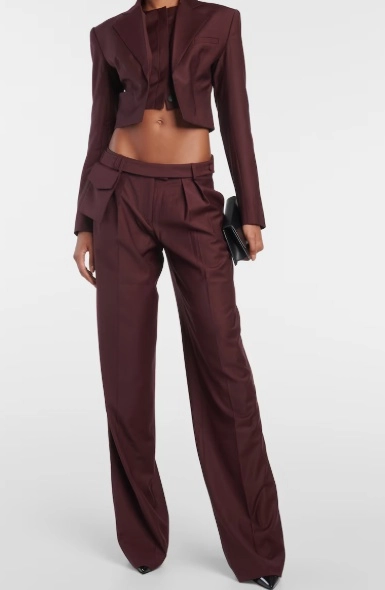 AYA MUSE Sylva Cropped Wool Blazer