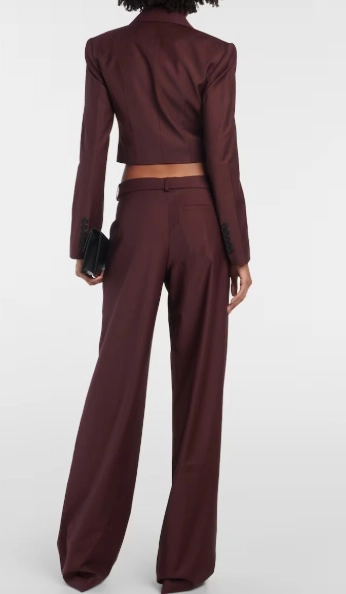 AYA MUSE Sylva Cropped Wool Blazer