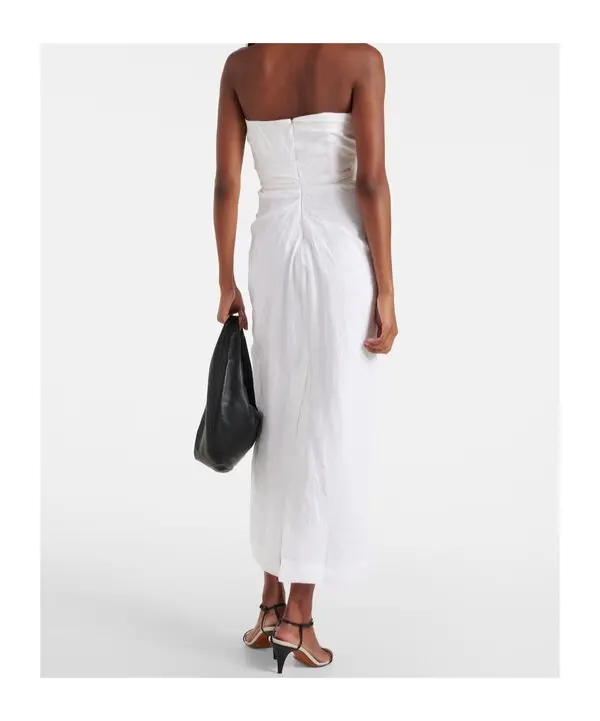 Tove Bridal Sabella Linen Maxi Dress - White