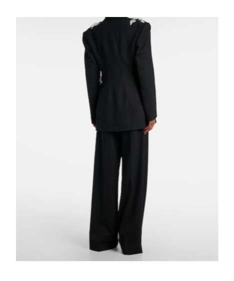 Rebecca Vallance Danna Floral-appliqué Blazer
