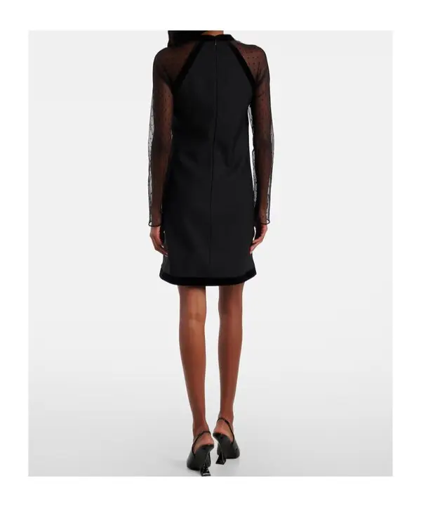 Nina Ricci Virgin Wool Gabardine Minidress
