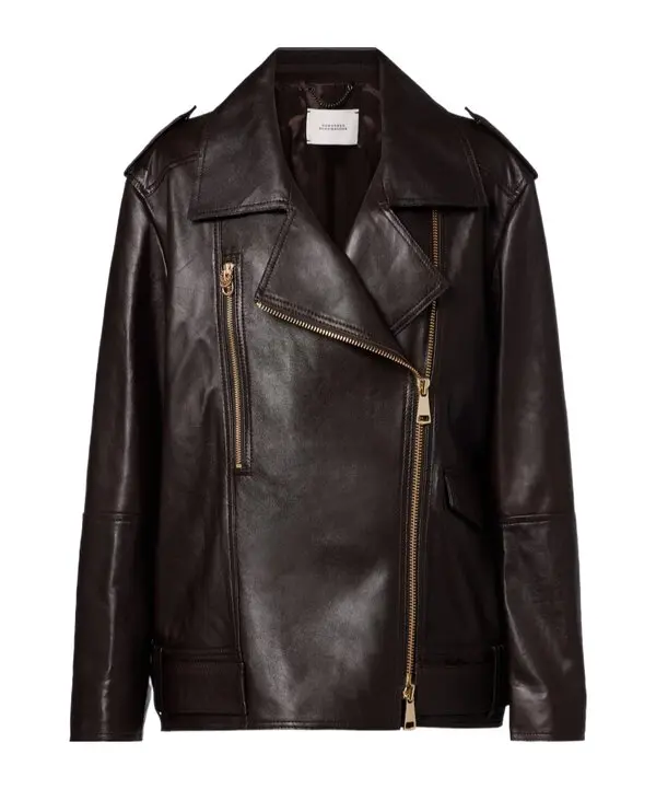 Dorothee Schumacher Sleek Statement Leather Biker Jacket