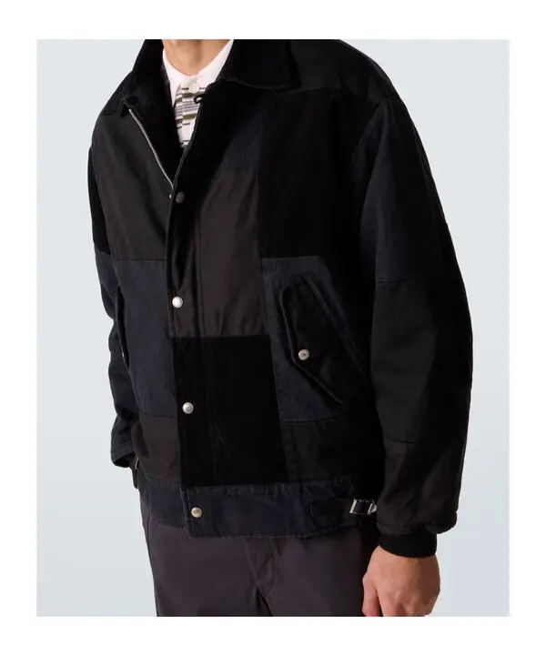 Comme Des Garçons Paneled Cotton Oxford Jacket
