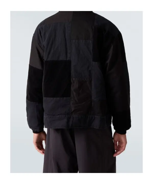 Comme Des Garçons Paneled Cotton Oxford Jacket