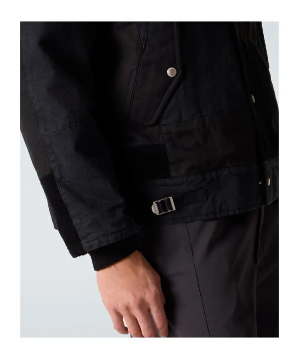 Comme Des Garçons Paneled Cotton Oxford Jacket