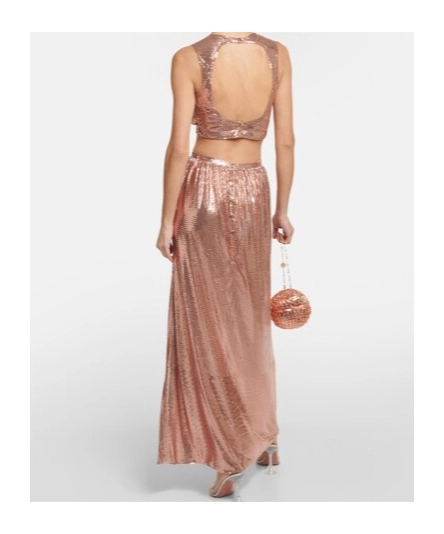 Rabanne Metallic Mesh Top