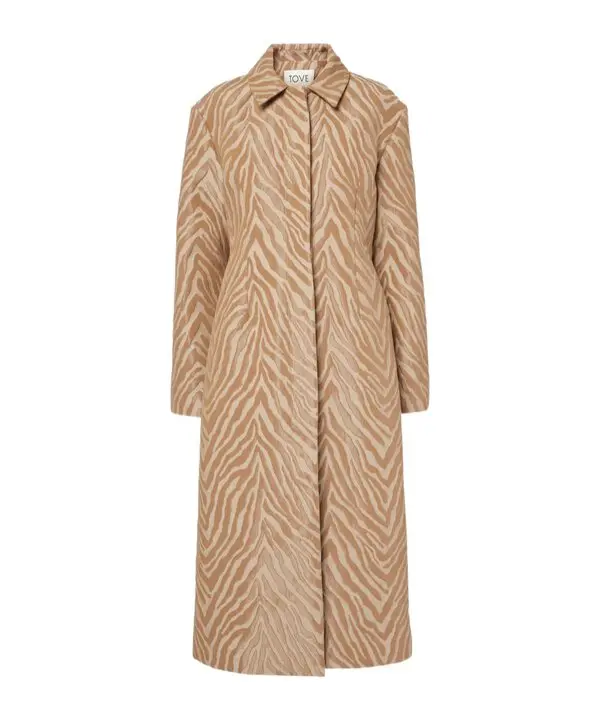 Tove Mira Cotton-blend Jacquard Coat