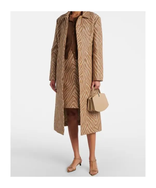 Tove Mira Cotton-blend Jacquard Coat