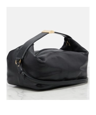 Calvin Klein Andy Small Leather Shoulder Bag - Black
