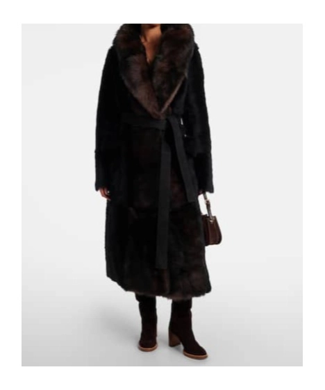 Altuzarra Geoff Shearling Wrap Coat