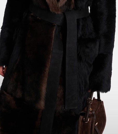 Altuzarra Geoff Shearling Wrap Coat