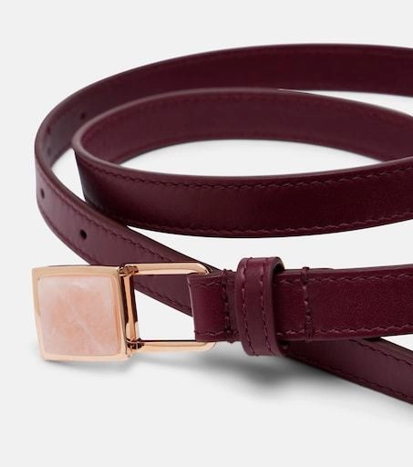 Gabriela Hearst Nina Embellished Leather Belt - Brown