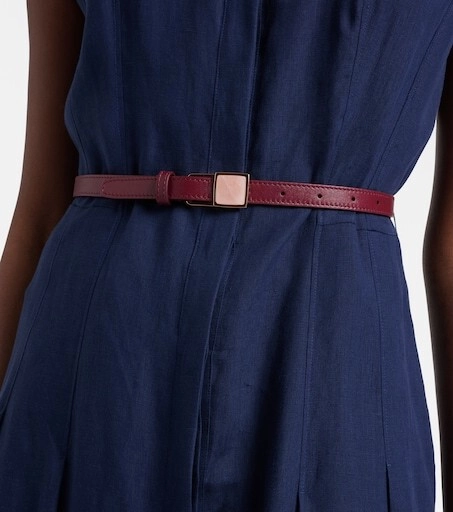 Gabriela Hearst Nina Embellished Leather Belt - Brown