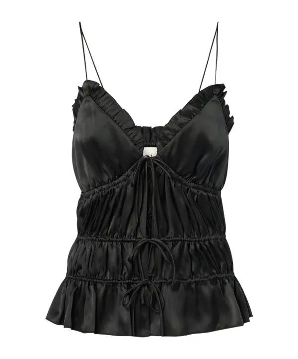 Tove Keonie Gathered Silk Top