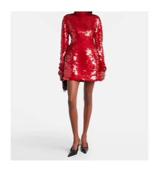 Sportmax Terfrite Sequined Jersey Minidress