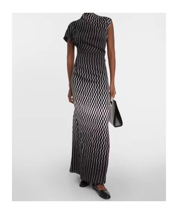 Tove June Printed Silk-blend Maxi Dress