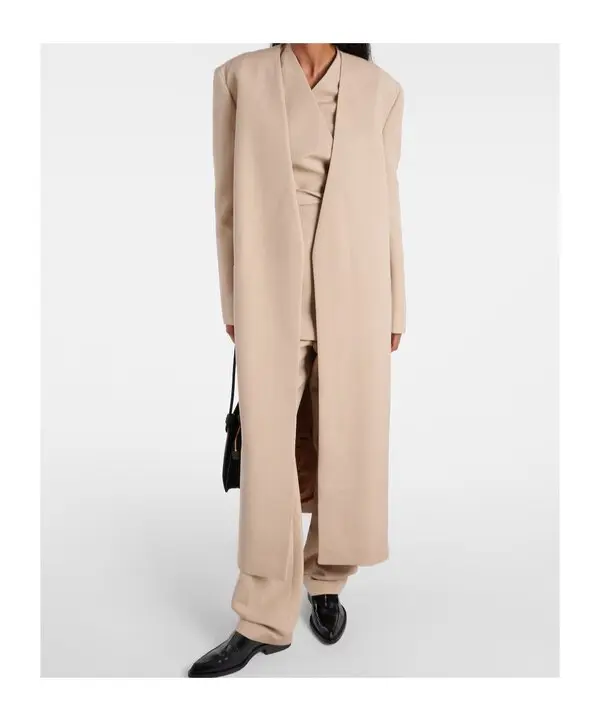 Tove Allegra Cotton-blend Coat - Nude