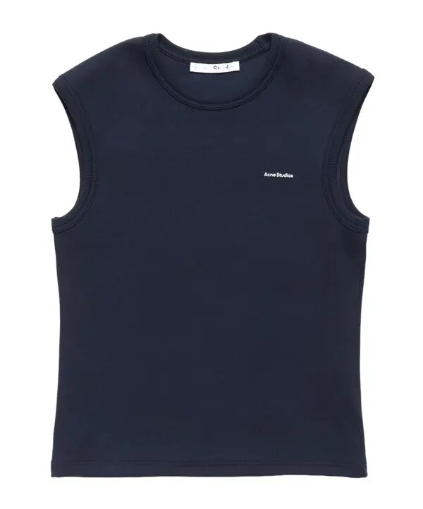 Acne Studios Logo Muscle T-shirt - Navy Blue