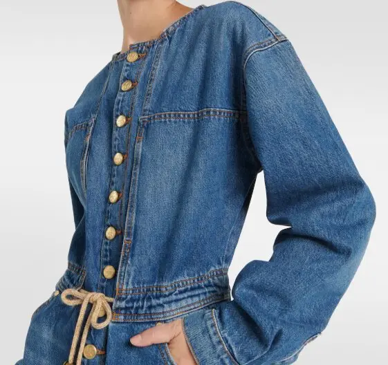 Ulla Johnson Stevie Wide-leg Denim Jumpsuit